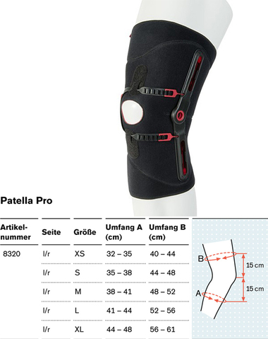 Patella Pro links - Frühwald Heilbehelfe