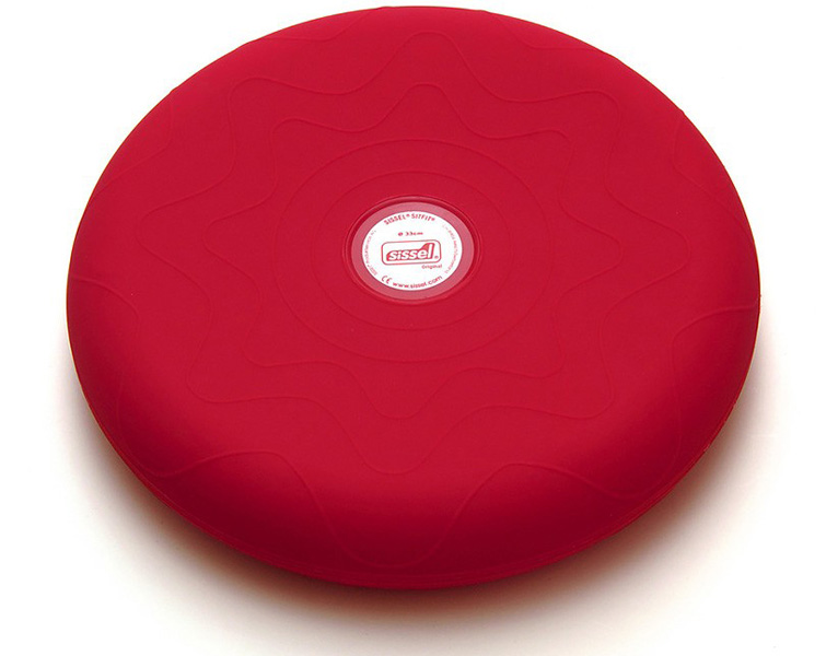 SISSEL® SITFIT® Ballkissen Ø 33 cm rot matt/samt - Frühwald Heilbehelfe